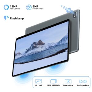 Blackview Android 12 Tablet, 10GB RAM 128GB ROM 1TB Expand 10 inch Tablet Tab 7 Pro, FHD 1920*1200 Display 13MP Camera Dual Band 5G WiFi Tablet Computer, 6580mAh GPS Cheap Tablets, Space Gray