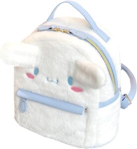 accene cute furry plush cinnamoroll-dog backpack - mini girls backpacks great gift for kids