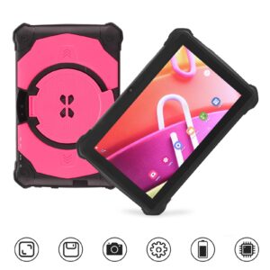 Kids Tablet, 7 inch 2.4G 5G WiFi Toddler Tablet, HD Dual Camera, RAM 4GB ROM 32GB, Octa Cores, Eye Protection Screen, Baby Tablet with Kid Proof Case for Kids, Baby Gifts (Pink)