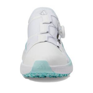 adidas Women's Solarmotion Spikeless BOA Golf Shoes, Footwear White/Silver Metallic/Semi Flash Aqua, 9.5