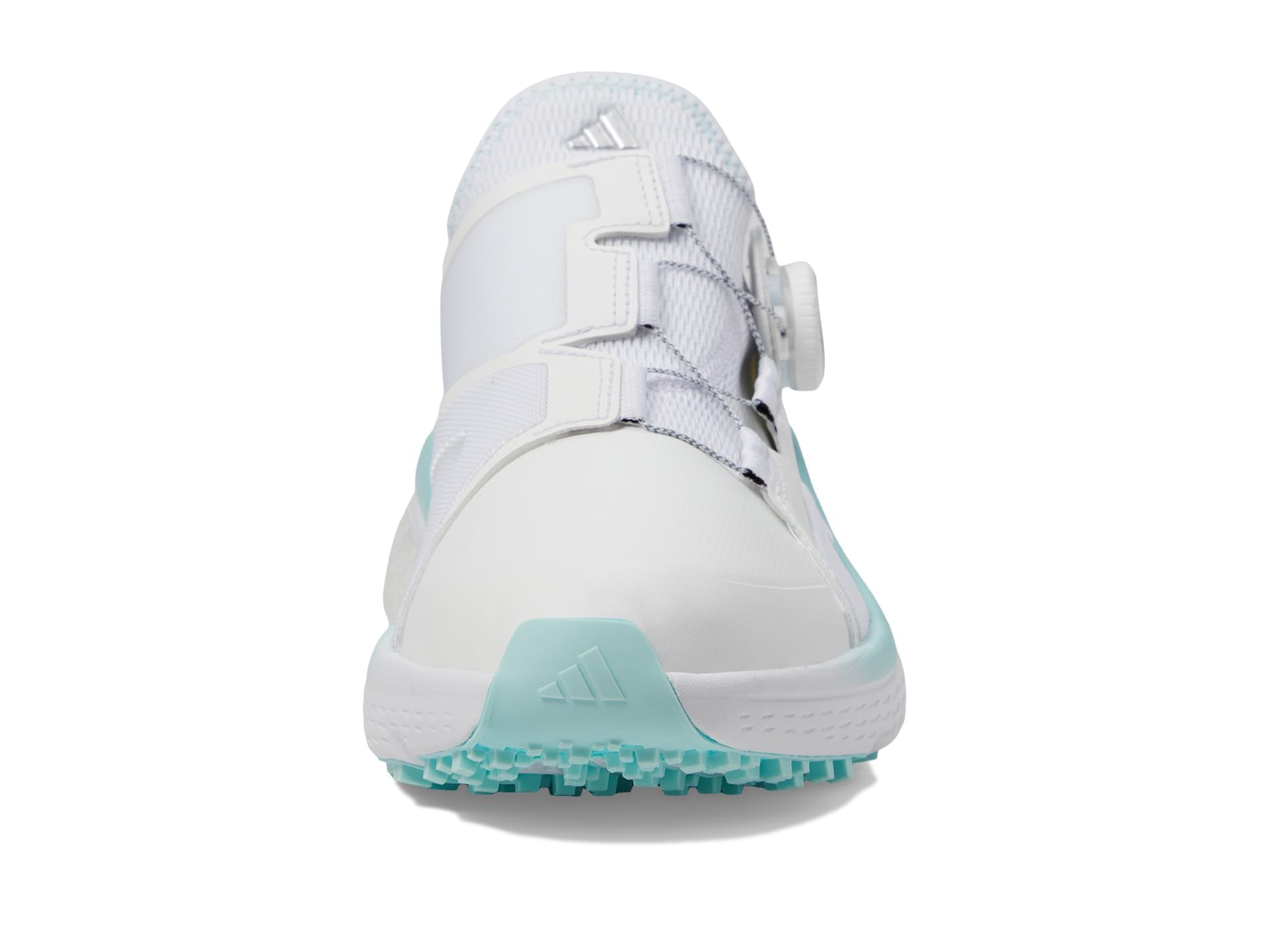 adidas Women's Solarmotion Spikeless BOA Golf Shoes, Footwear White/Silver Metallic/Semi Flash Aqua, 9.5