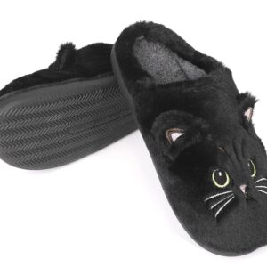 Rungion Cute Cat Sheep House Slippers for Women Men Fluffy Plush Slippers Cozy Soft Memory Foam Indoor Shoes Non-slip Winter