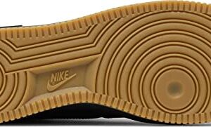 Nike Men's Air Force 1 Low '07 Sneaker, Black/Gum Light Brown/Black, 11.5