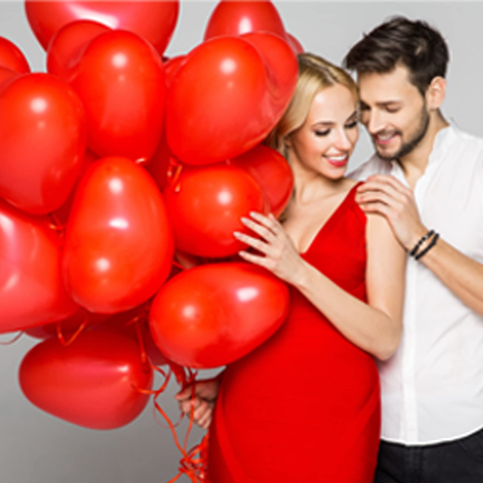 Valentines Day Balloons Decorations I Love You Balloons and Heart Balloons Kit with 1000Pcs Red Silk Rose Petals Flower Decoration Love-Bear Heart Print Balloons Banner for Valentine Party Decorations