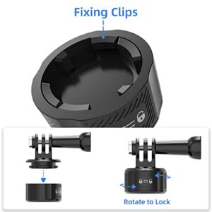 SUREWO Quick Release Base Mount Kit for GoPro,Magnetic Suction & Swivel Lock Adapter Compatible with GoPro Hero 12 11 10 9 8 7 6 5 Black,DJI Osmo Action,Crosstour/Campark/AkASO and More