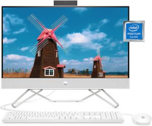 hp 2024 24'' fhd ips touchscreen all-in-one desktop pc intel 2-core i3-1115g4 intel uhd graphics 16gb ddr4 1tb nvme ssd wifi ac bt rj-45 hdmi webcam speaker windows 11 pro white w/re usb drive