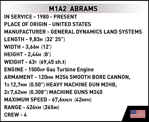 COBI Armed Forces M1A2 Abrams Tank