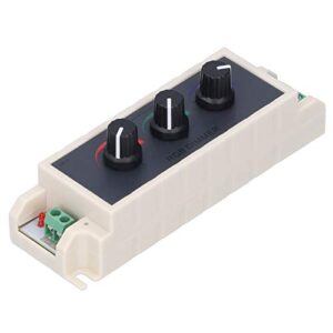 AUHX RGB Controller, 3‑Channel Adjustable RGB Knob Dimmer, for RGB Modules LED Strip Light