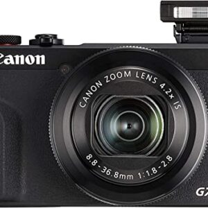 Canon PowerShot G7 X Mark III Digital Camera (Black) Pro Bundle + Camera Bag + Sandisk 128GB Memory Card + Flex Tripod + SD Card Reader + Cleaning Kit (Renewed)