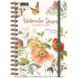 lang watercolor seasons 2024 spiral engagement planner (24991011110)