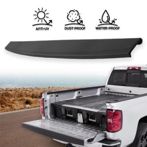 Partzer Tailgate Molding Cap Top Protector Trim Compatible with 2014-2018 Chevrolet Silverado GMC Sierra 1500, 2015-2019 Chevrolet Silverado GMC Sierra 2500HD 3500HD, Replacement GM1904110 22763062