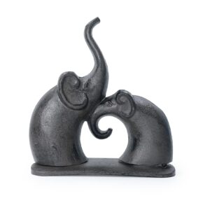 dreamseden cast iron elephant door stopper, small elephant decorative doorstops metal cute animal door stop