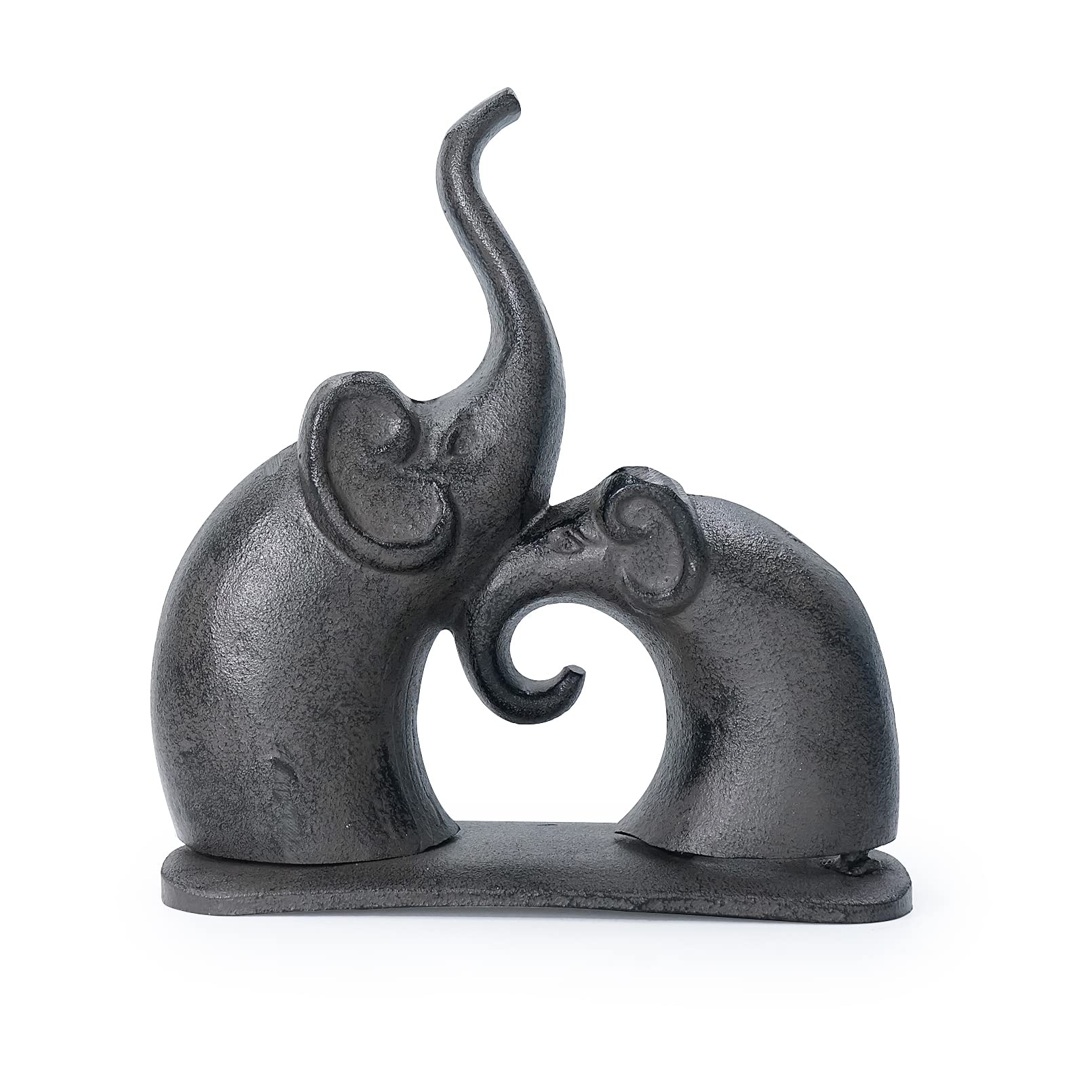 DreamsEden Cast Iron Elephant Door Stopper, Small Elephant Decorative Doorstops Metal Cute Animal Door Stop