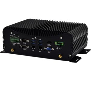 industrial fanless mini pc inter i7 1165g7 windows 11, 8gb ddr4 256gb ssd, 8 x usb, 6x com, hdmi, vga, 14 x gpio, 2*i225-v b3 2.5g rj45 lans