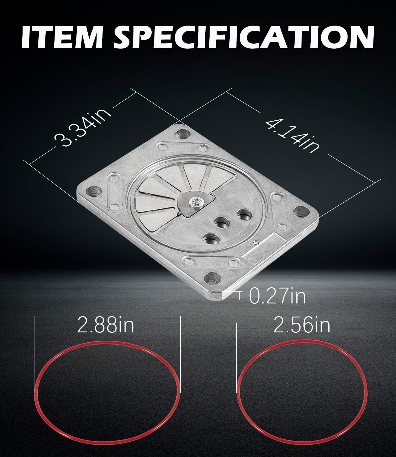 ZAC0032 Compressor Valve Plate Assembly Kit Fit for Craftsman, Dewalt, Porter Cable, DeVilbiss, Black & Decker Oil-less Air Compressors Valve Plate Replacement DAC-280 AC0032 889119 Valve Plate