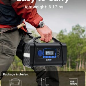 Portable Power Station 300W Outdoor Generator 296Wh Backup Lithium Battery Portable Generator with 100W USB C PD Output&Input, 2AC Outlet, 2 USB A& USB C, LED Flashlight for Outdoors Camping Travel