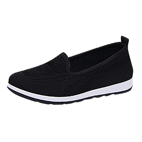 USYFAKGH Womens Slip On Shoes Walking Shoes Sock Sneakers - Mesh Slip On Air Cushion Lady Girls Modern Jazz Dance Easy Shoes Platform