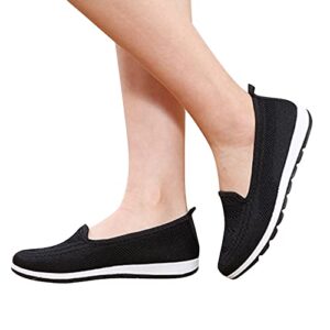 USYFAKGH Womens Slip On Shoes Walking Shoes Sock Sneakers - Mesh Slip On Air Cushion Lady Girls Modern Jazz Dance Easy Shoes Platform