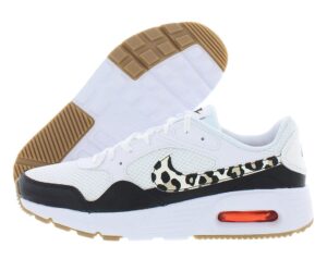 nike air max sc womens shoes size 10, color: white/black-team orange