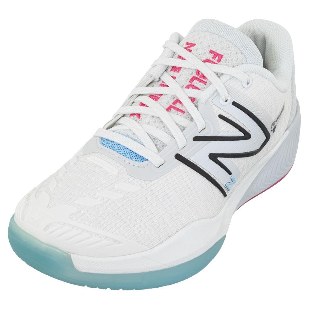 New Balance Women's FuelCell 996V5 Pickleball Indoor Court Shoe, White/Grey/Team Red, 9 Wide