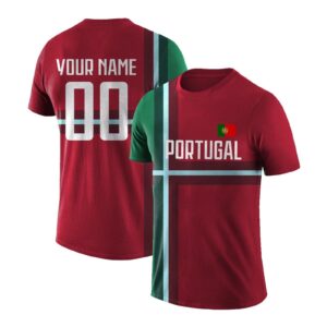 custom portugal soccer jersey personalized shirts add your name number sport fans gifts for men women youth