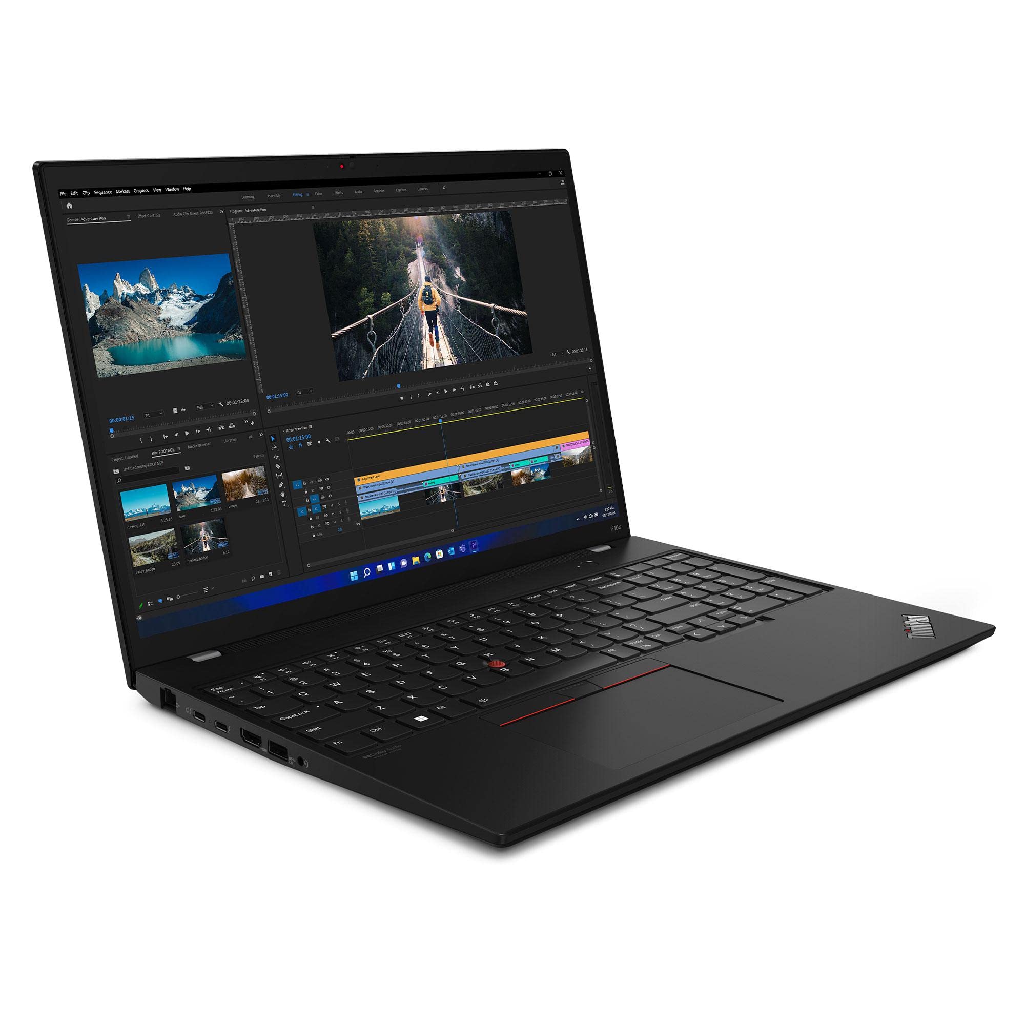 Lenovo Latest ThinkPad P16s Mobile Workstation | 16" WUXGA IPS Display | Intel 12-Core i7-1260P | NVIDIA T550 4GB DDR6 | 40GB DDR4 1TB SSD | WiFi 6E | Thunderbolt4 | Backlit KB | FPR | Windows 10 Pro