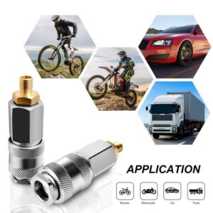 V2ine 1Pack Tire Inflator Electric Portable Air Compressor Adapter,Schrader Valve to 3 in 1 Quick Connector Coupler, Covert Your Air Pump to Pneumatic Tools Like Air Blow Gun, Air Wrench,Sander etc