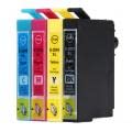 Ink Cartridge 4 Colors BK C M Y ABS Housing Printer Ink Cartridge Replacement for Printing Photos, Test Papers, Documents