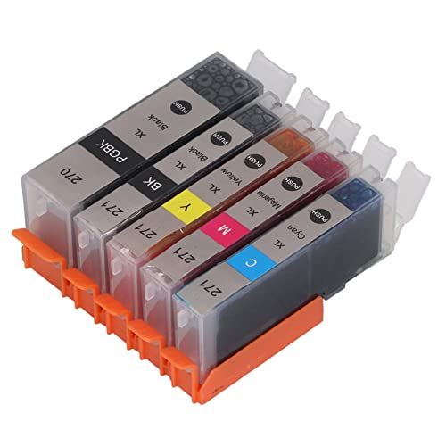 Hilitand Ink Cartridge 5 Color Printing Accessory Part Stable Printing Ink Cartridge for Printing Photos, Test Papers, Documents