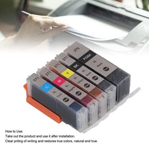 Hilitand Ink Cartridge 5 Color Printing Accessory Part Stable Printing Ink Cartridge for Printing Photos, Test Papers, Documents