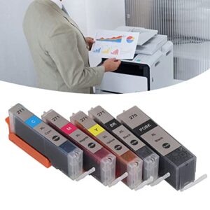 Hilitand Ink Cartridge 5 Color Printing Accessory Part Stable Printing Ink Cartridge for Printing Photos, Test Papers, Documents