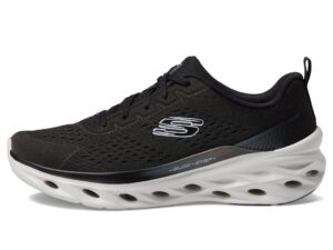 skechers glide step swift black white 5.5 b (m)