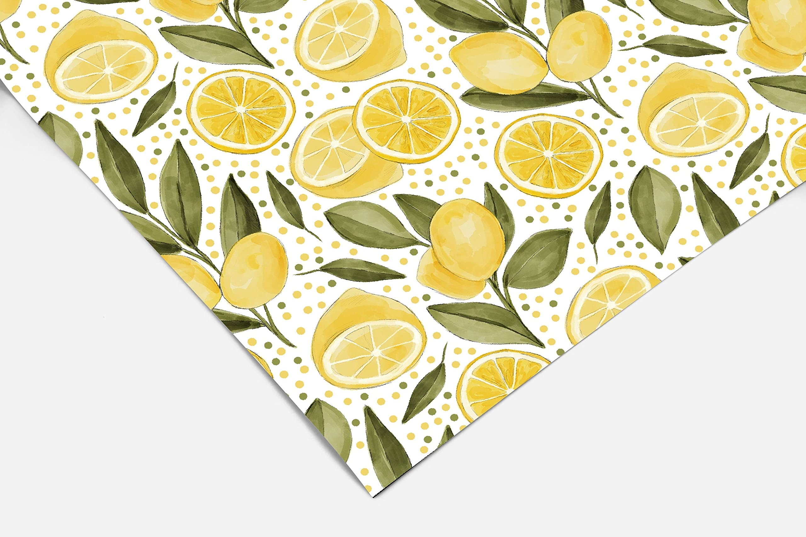 Kitchen Lemon Contact Paper | Shelf Liner | Drawer Liner | Peel and Stick Paper 409 18in x 72in (6ft)