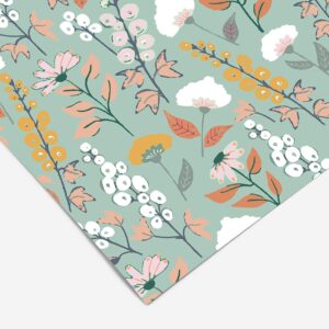 Wildflower Floral Contact Paper | Shelf Liner | Drawer Liner | Peel and Stick Paper 426 12in x 24in (2ft)