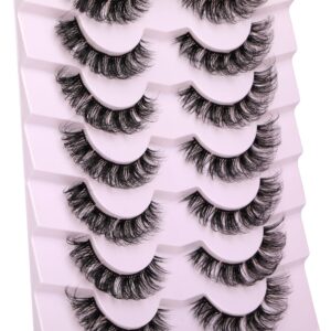 Natural Cluster Lashes Extensions Wispy Natural Look False Eyelashes Individual Lashes 3D Strips Eyelash Extensions DIY Lashes 7 Pairs Multipack