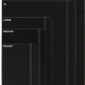 Moleskine 12 Month 2024 PRO Smart Weekly Vertical Planner, Hard Cover, XL (7.5" x 9.5") Black - Compatible with Moleskine Pen+ (Sold Separately)