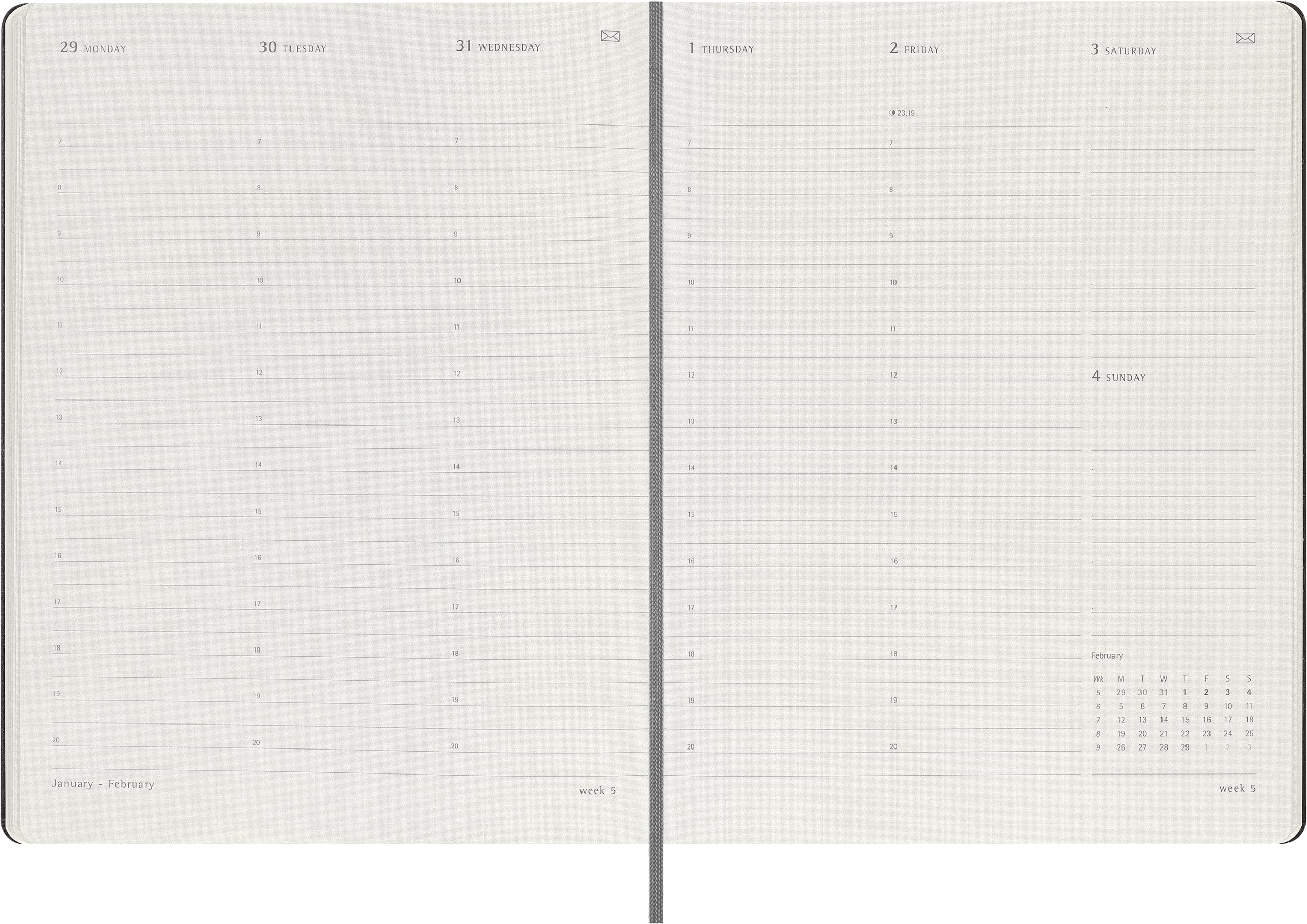 Moleskine 12 Month 2024 PRO Smart Weekly Vertical Planner, Hard Cover, XL (7.5" x 9.5") Black - Compatible with Moleskine Pen+ (Sold Separately)