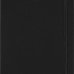 Moleskine 12 Month 2024 PRO Smart Weekly Vertical Planner, Hard Cover, XL (7.5" x 9.5") Black - Compatible with Moleskine Pen+ (Sold Separately)