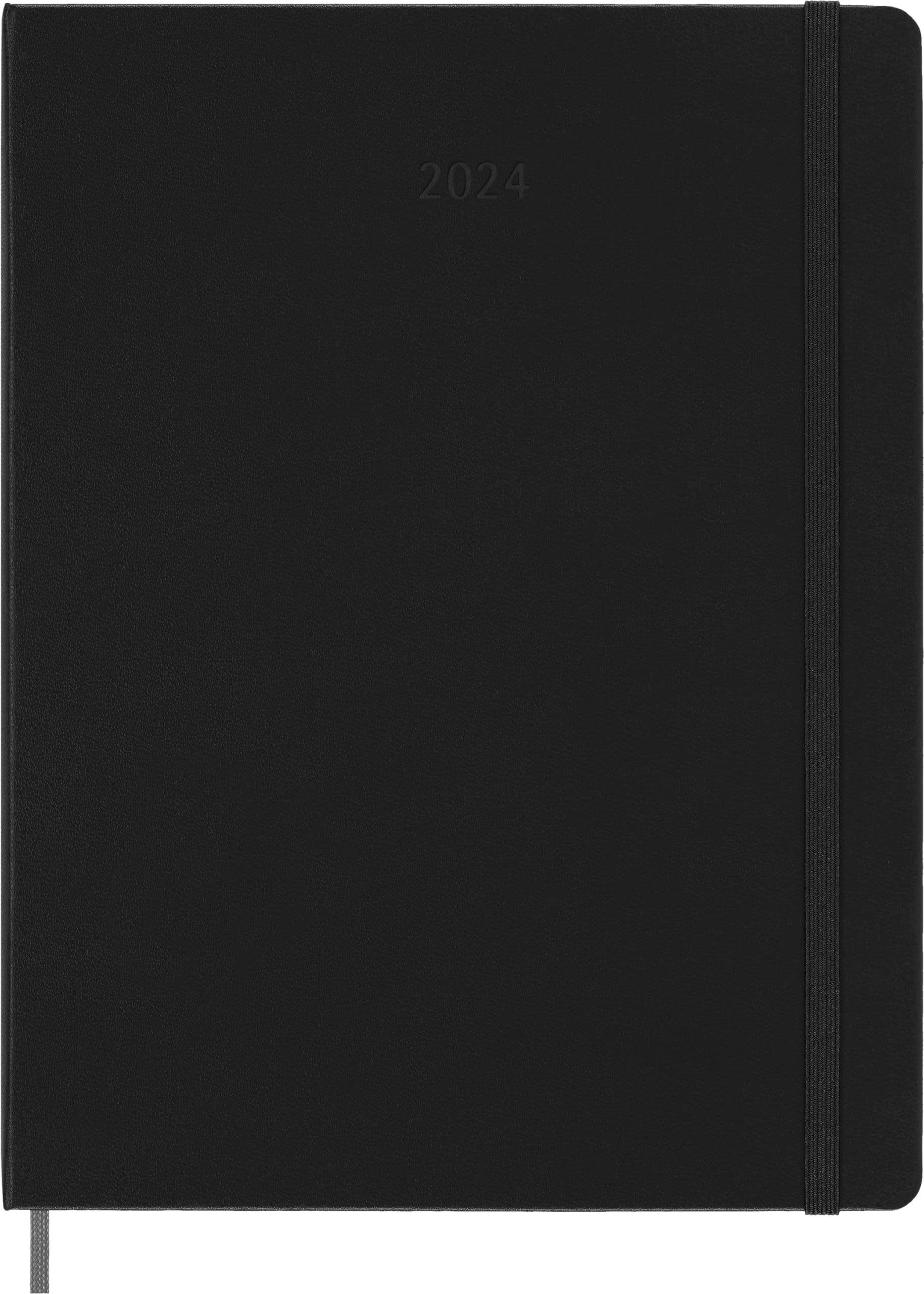 Moleskine 12 Month 2024 PRO Smart Weekly Vertical Planner, Hard Cover, XL (7.5" x 9.5") Black - Compatible with Moleskine Pen+ (Sold Separately)