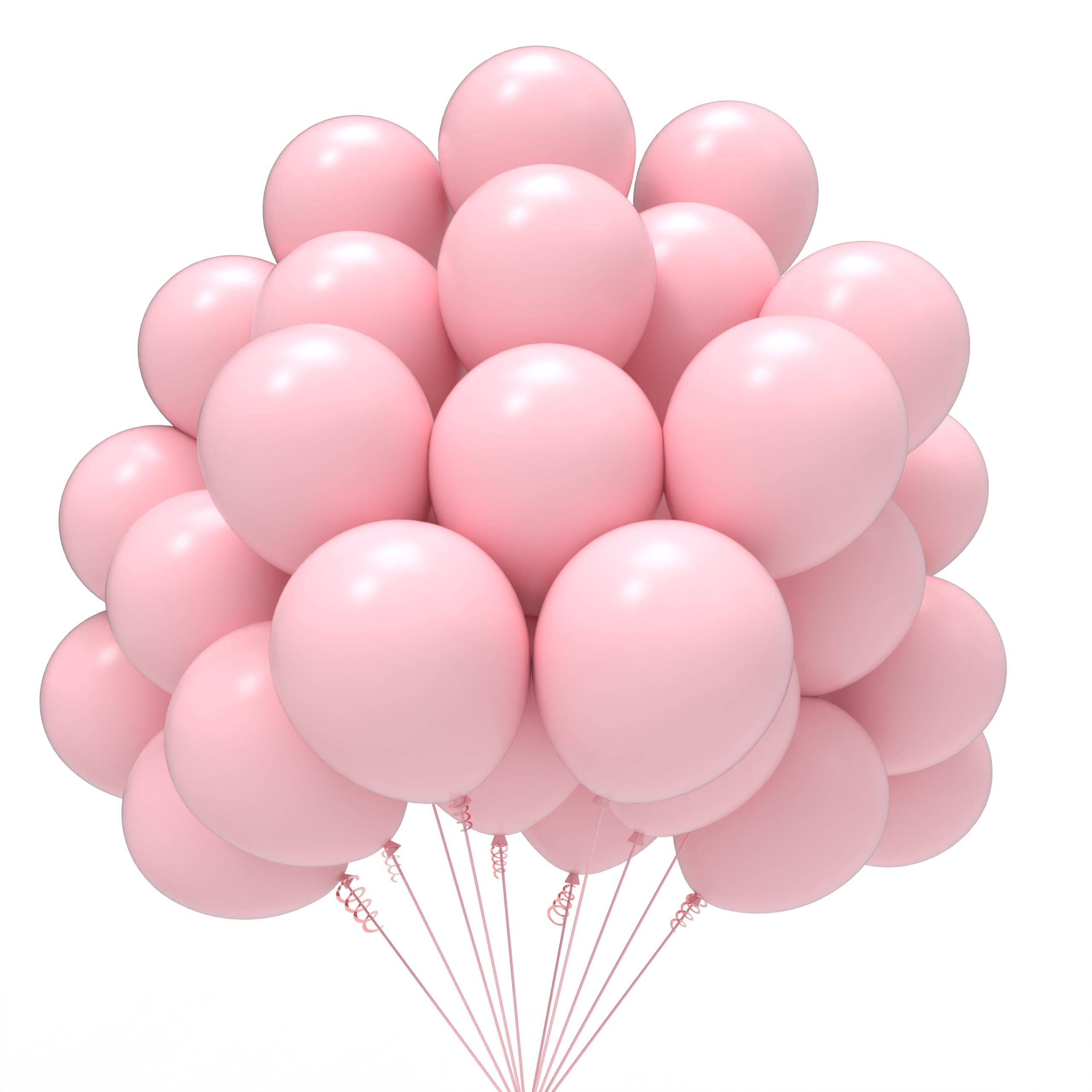 JOYYPOP Light Pink Balloons 100 Pcs Pink Party Latex Balloons 12 Inch Pink Latex Balloons for Baby Shower Birthday Gender Reveal Easter Party Decorations