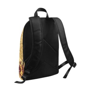 CUXWEOT Personalized Girl Cheer Dark Red Gold Print Backpack with Name Custom Travel Daypack Bag for Man Woman Gifts