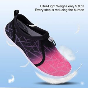 XIHALOOK Summer Water Sports Shoes Beach Swimming Socks for Women Walking Barefoot Pink, 7.5-8.5 Women