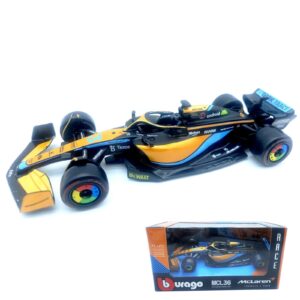 htlnuzd bburago 1:43 2022 f1mcl36#3 daniel ricciardo 1/43 mcl36#3 formula one diecast alloy luxury collectible toy car model