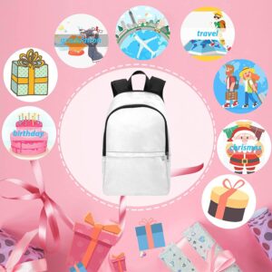 CUXWEOT Personalized Cheerleader Blue White Backpack with Name Custom Travel Bag for women Men