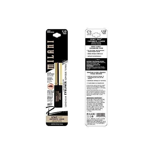 Milani Stay Put Infinite Eyeliner for Sharp, Precise Lines, Black