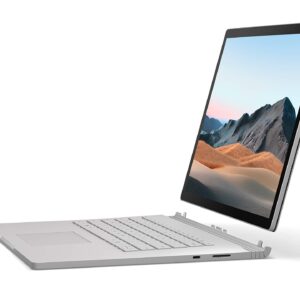 Microsoft Surface Book 3, 15" Commercial Detachable Laptop, Intel Core i7-1065G7 16GB RAM LPDDR4X, 256GB SSD, NVIDIA GeForce GTX 160-6GB, Windows 10 Pro - Platinum (Renewed)