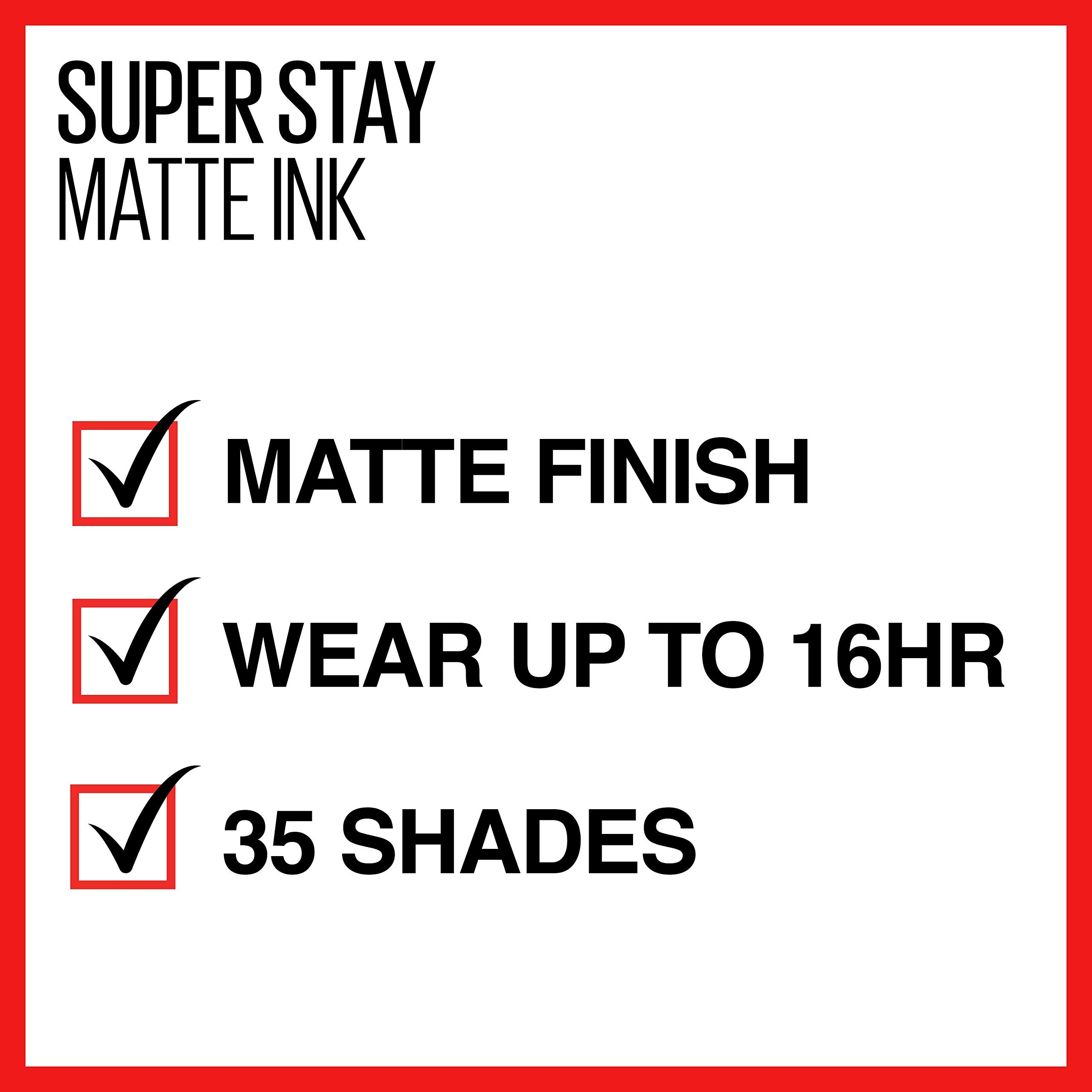 Maybelline New York Super Stay Matte Ink Liquid Lipstick, Long Lasting High Impact Color, Up to 16H Wear, Inspirer, Light Mauve Pink, 0.17 fl.oz (Pack of 2)