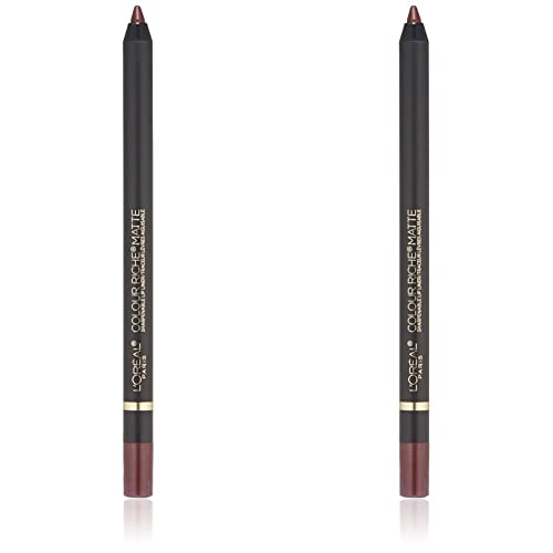 L'Oréal Paris Colour Riche Matte Lip Liner, Curiosity Killed the Matte, 0.04 oz. (Pack of 2)