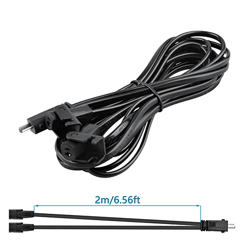 PBJYXSPED 6.6FT 47 Inches 2 Pin Splitter Lead Y Power Cable 2 Motors to 1 Power Supply Compatible with Electric Recliner and Lift Chairs