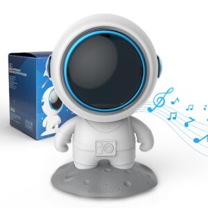 comfier cute cartoon astronaut bluetooth speaker,small portable wireless speaker with tws pairing,loud stereo sound, decor for home/party/outdoor/beach,fashion style bedroom office desk for child